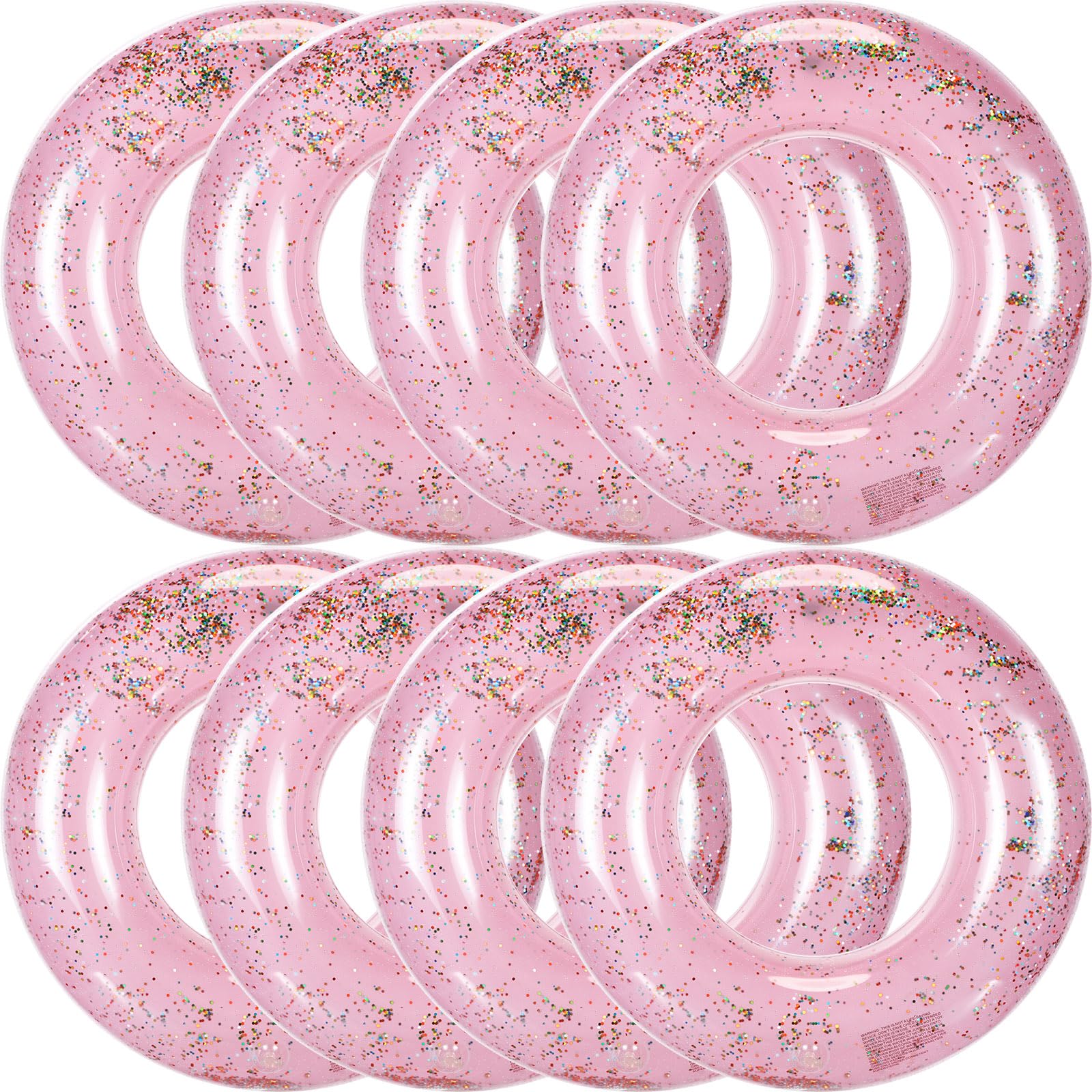 Snapklik.com : Wettarn 8 Pcs Inflatable Pool Floats Toys Swim Tubes ...