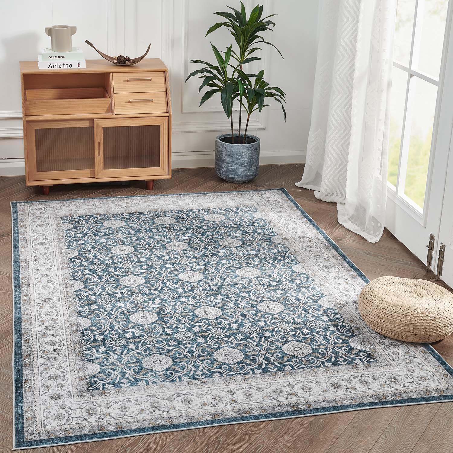 Amazon.com: jinchan Area Rug 4x6 Rug Washable Boho Bedroom Rug Soft Rug ...