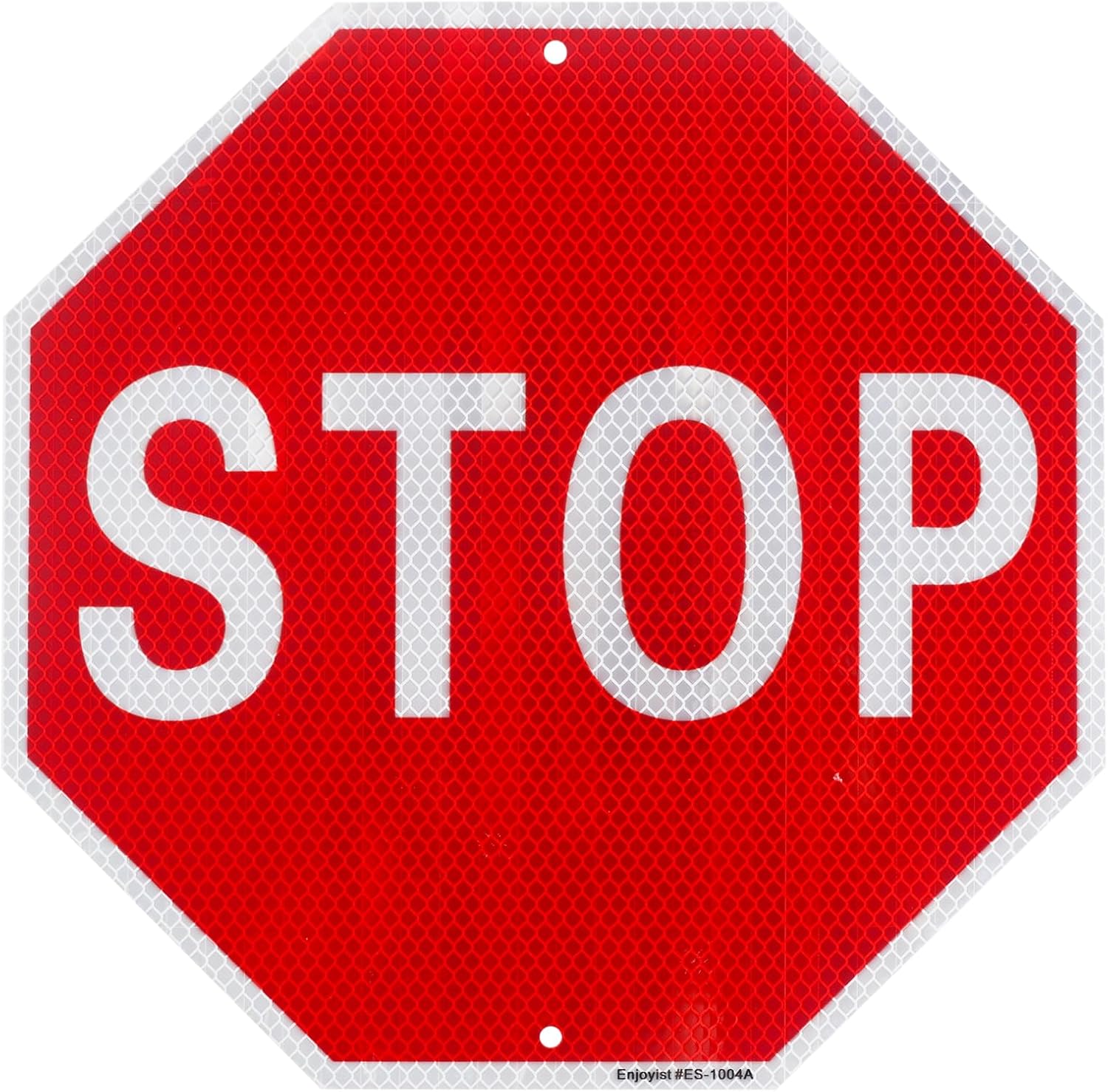 Amazon.com: Enjoyist Large Stop Sign 24"x 24" 40 Mil Rust Free Aluminum ...