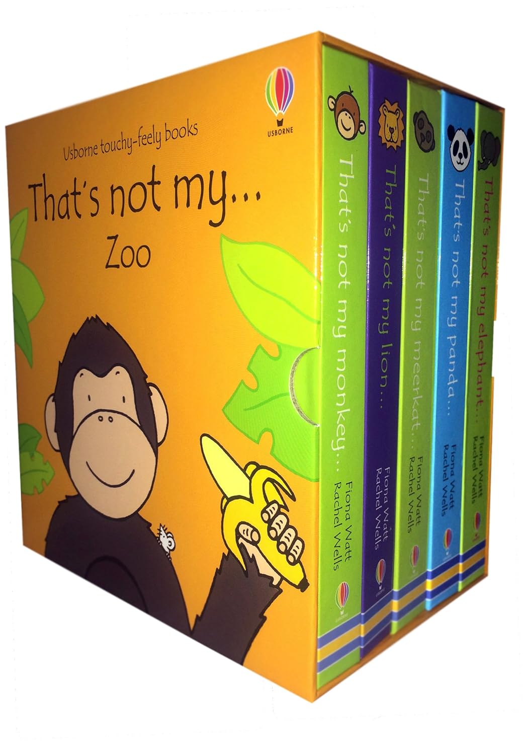 Usborne Thats Not My Zoo Collection 5 Books Box Set (Wildlife Animals ...