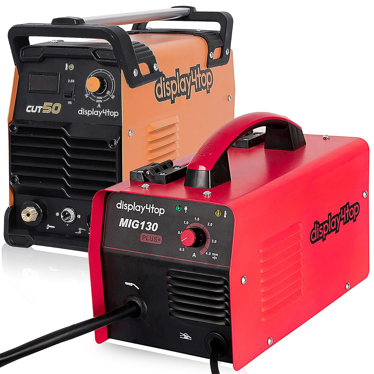 Amazon.com: display4top MIG 130 Welding Machine & CUT-50 Dual Voltage ...