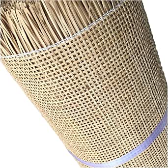 Natural Cane Webbing Rattan Fabric Roll 40 x100CM, Caning Material for ...