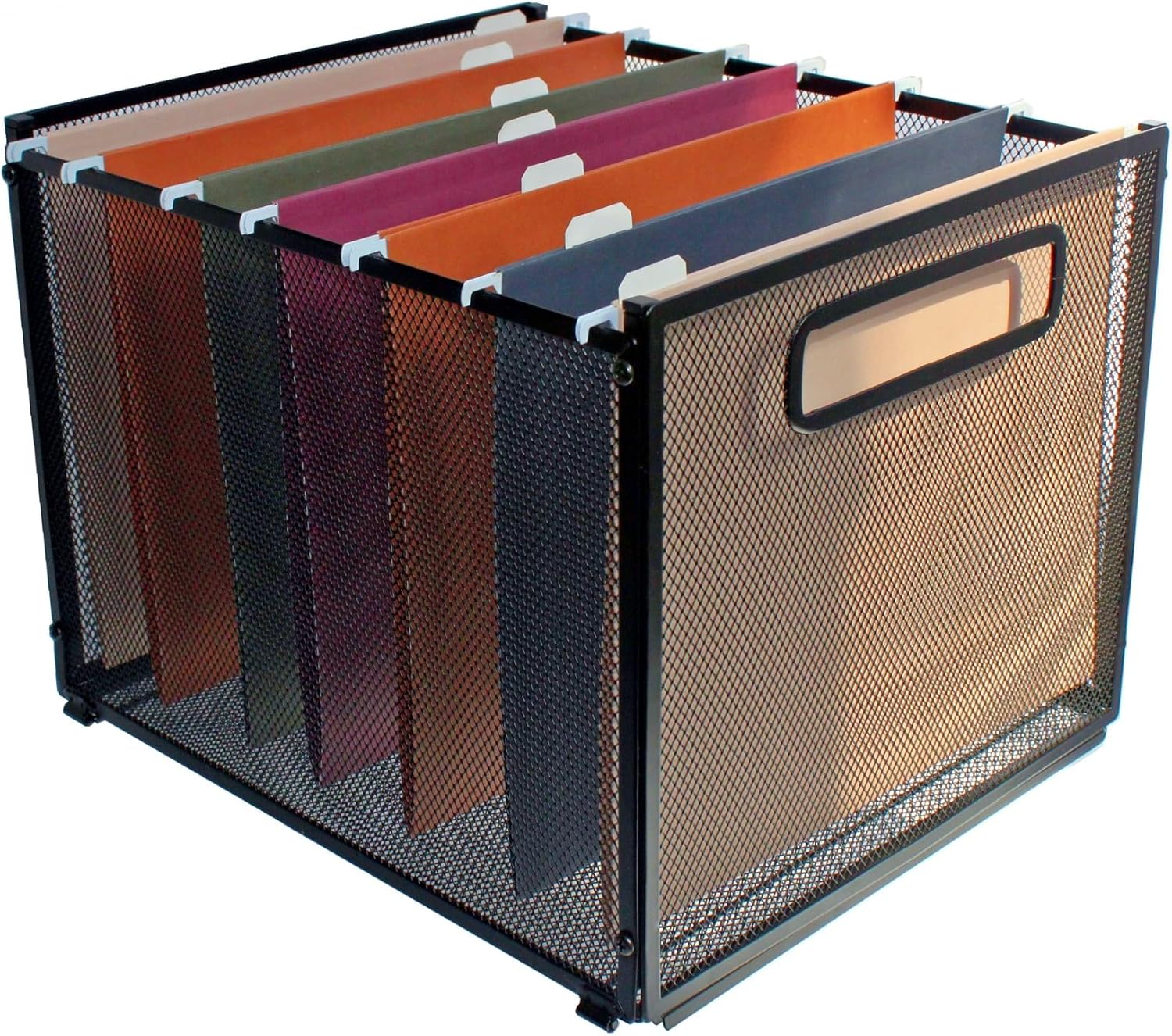 Amazon.com : SREGGSIY 2 Pack Metal Hanging File Organizer,File Storage ...