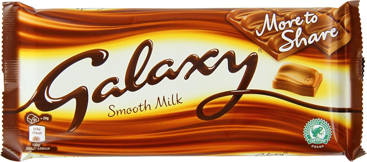 Galaxy Smooth Milk Chocolate Bar for Sharing, 200g : Amazon.co.uk: Grocery