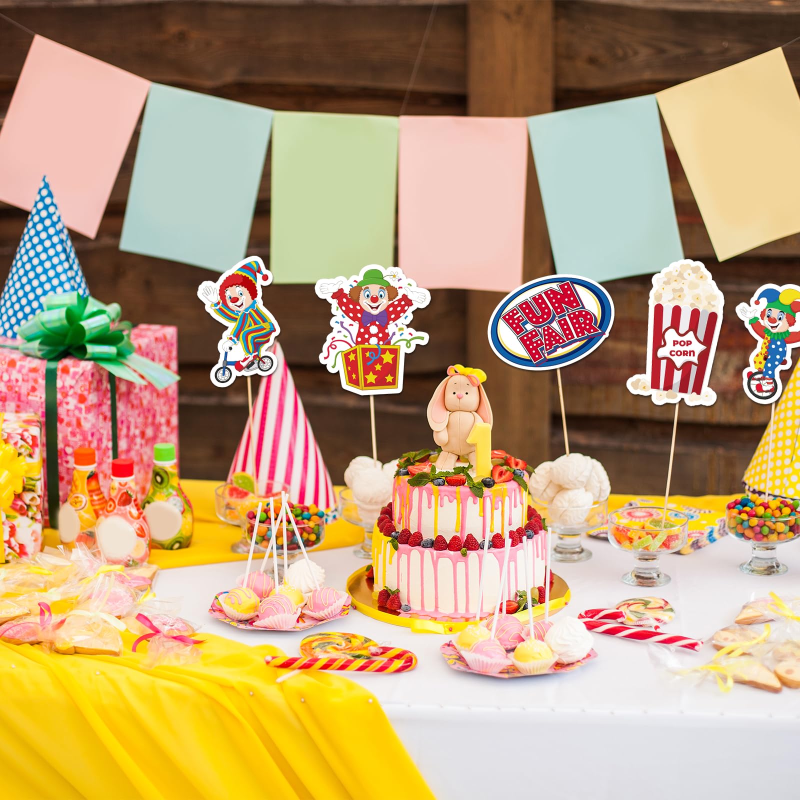 Snapklik.com : 40 Pieces Carnival Cutouts 10 Styles Circus Theme ...
