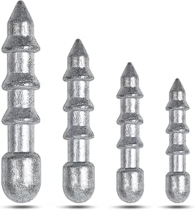 Amazon.com : Nail Weights for Bass Fishing 45pcs Insert Pencil Sinkers ...