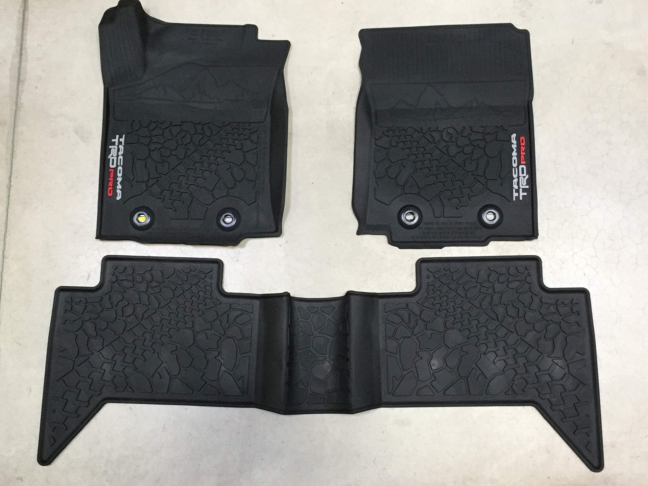 Amazon.com: Toyota Genuine 4Runner TRD Pro All Weather Floor Liners ...