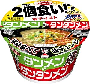Amazon | エースコック 超大盛りスーパーカップ2.0倍 タンメンカラタンタンメン 152g ×12個 | エースコック | ラーメン 通販