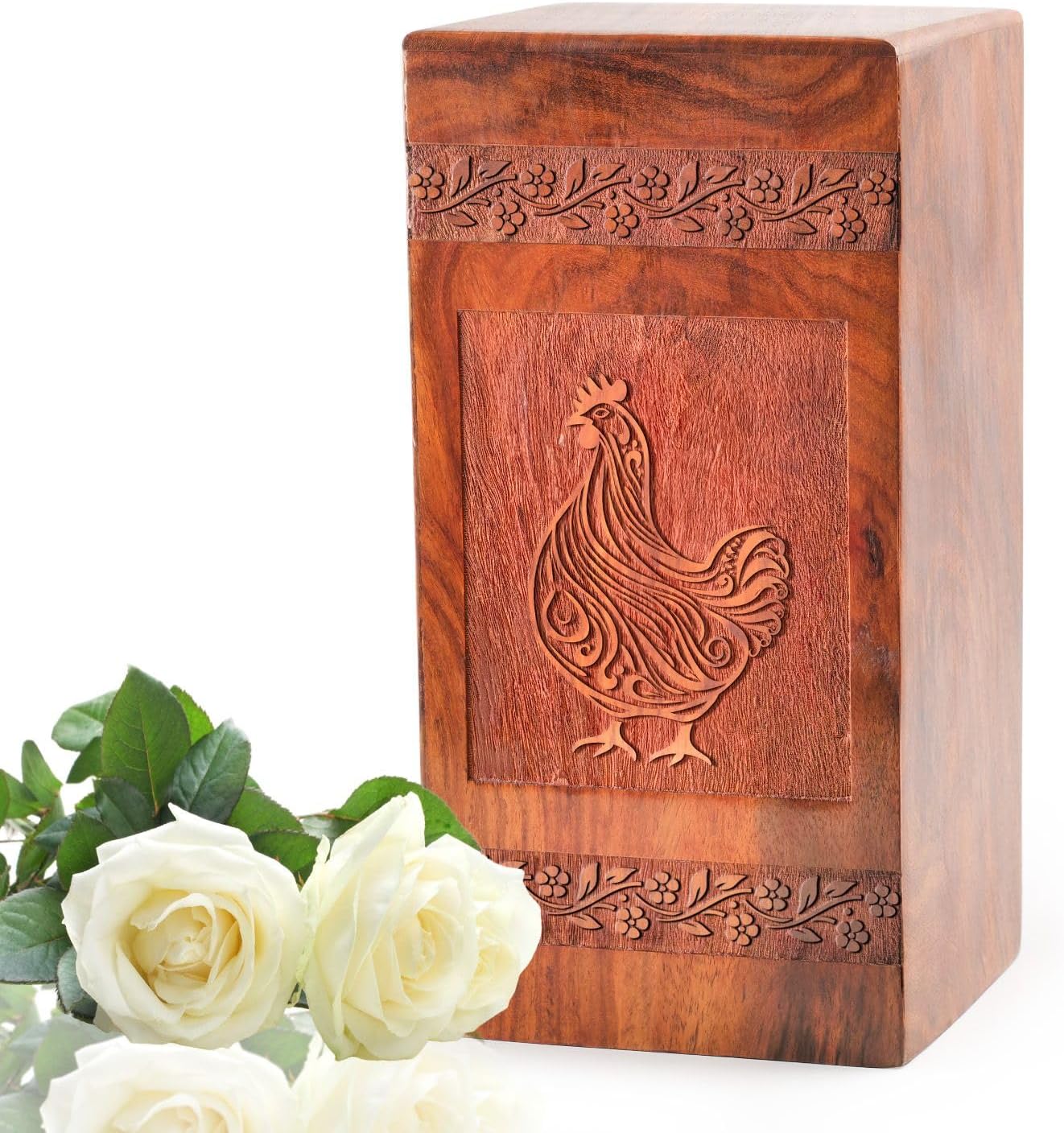 Amazon.com: KARYLIZ Chicken Wooden Box, Small Urns for Human Ashes ...
