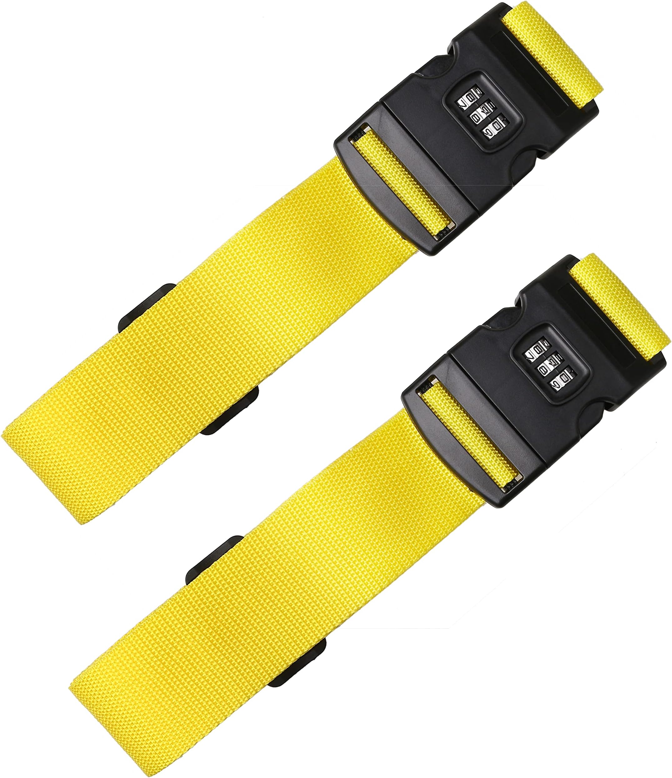 2Pcs Luggage Straps,Yellow Packing Belt Suitcase Straps on Your Trip ...