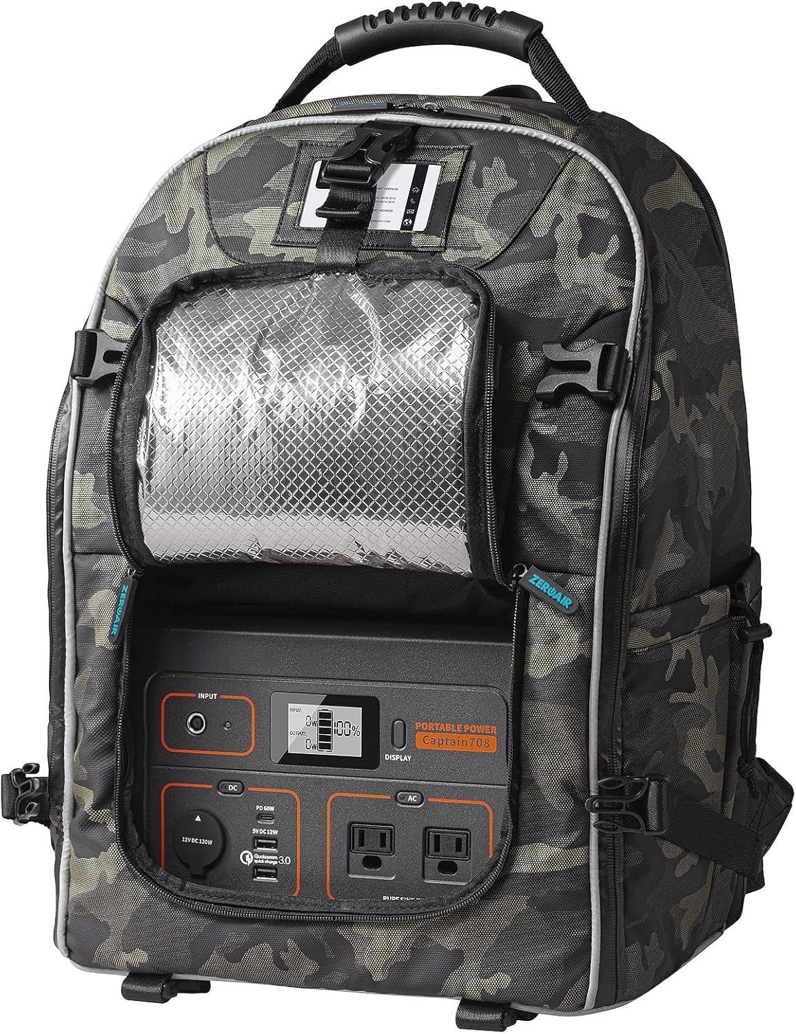 Amazon.com: ZEROAIR Travel Backpack, Compatible with Jackery/Ecoflow ...