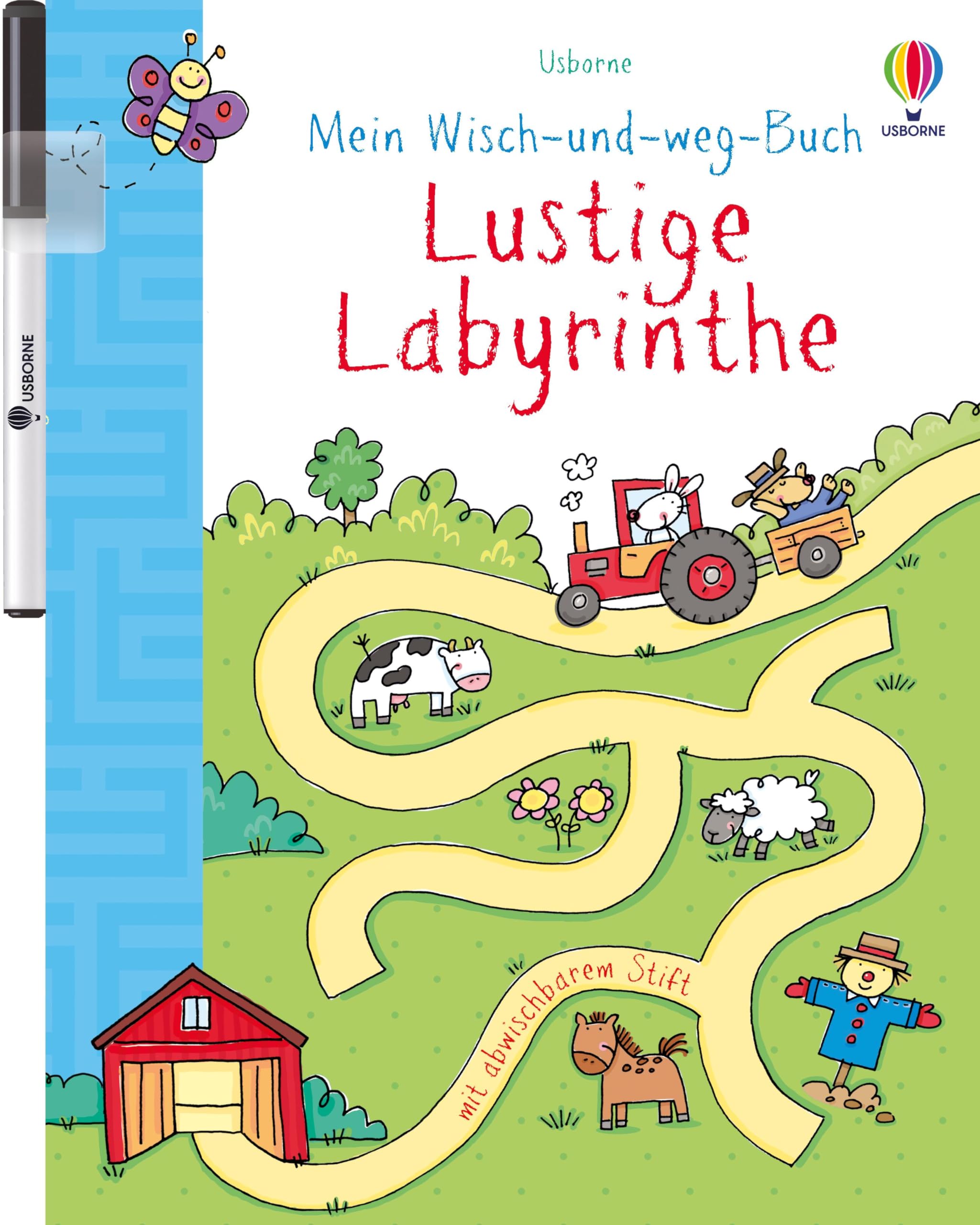 Mein Wisch- und Weg- Buch: Lustige Labyrinthe: mit abwischbarem Stift ...