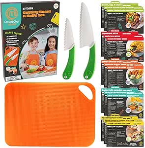 Amazon.com: MasterChef Junior Knife and Cutting Board Set - Includes ...