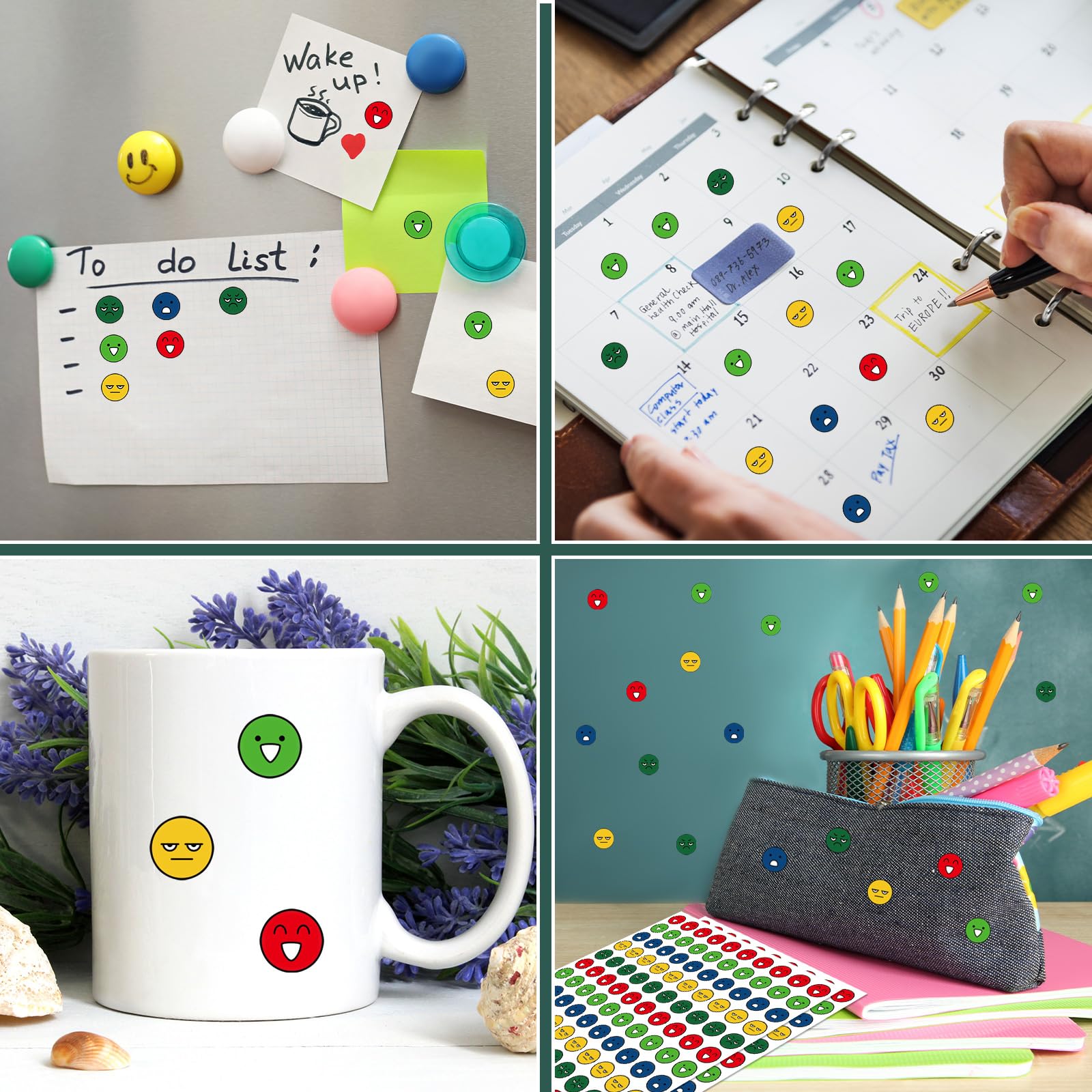 Snapklik.com : 3000 Pcs Small Smile Stickers For Kids Reward, Behavior ...