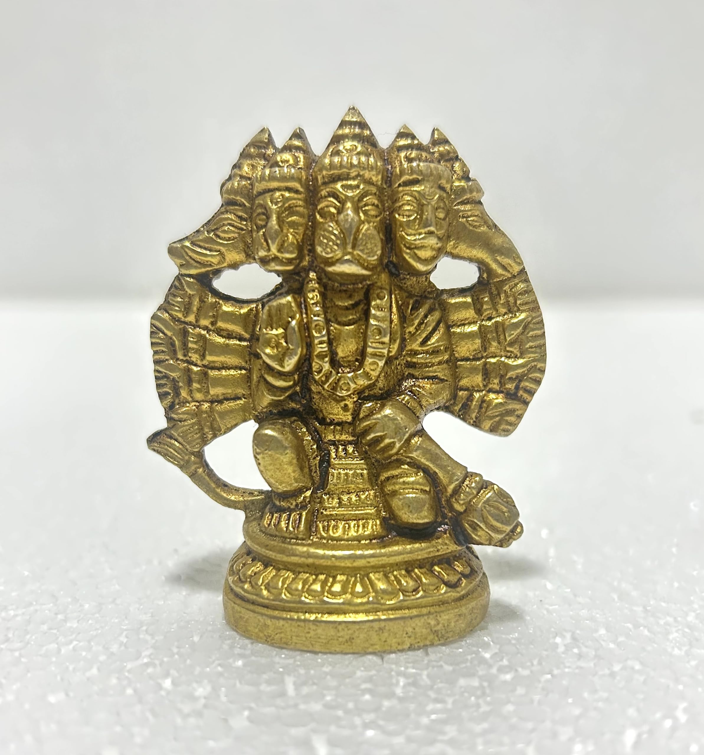 Buy Manish Metals Panchmukhi Hanuman murti/Idol/Statue, Made of Brass ...