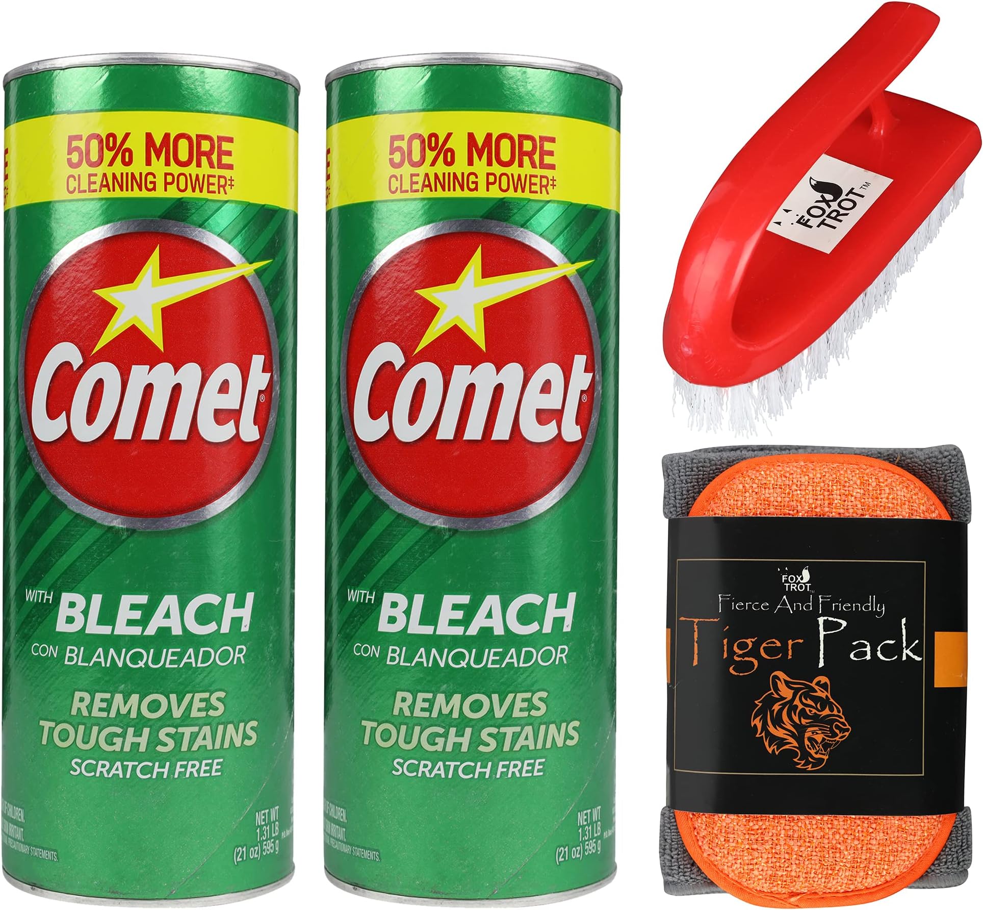 Amazon.com: Comet Cleaner Total Kitchen and Bathroom Cleaner Kit - Two ...