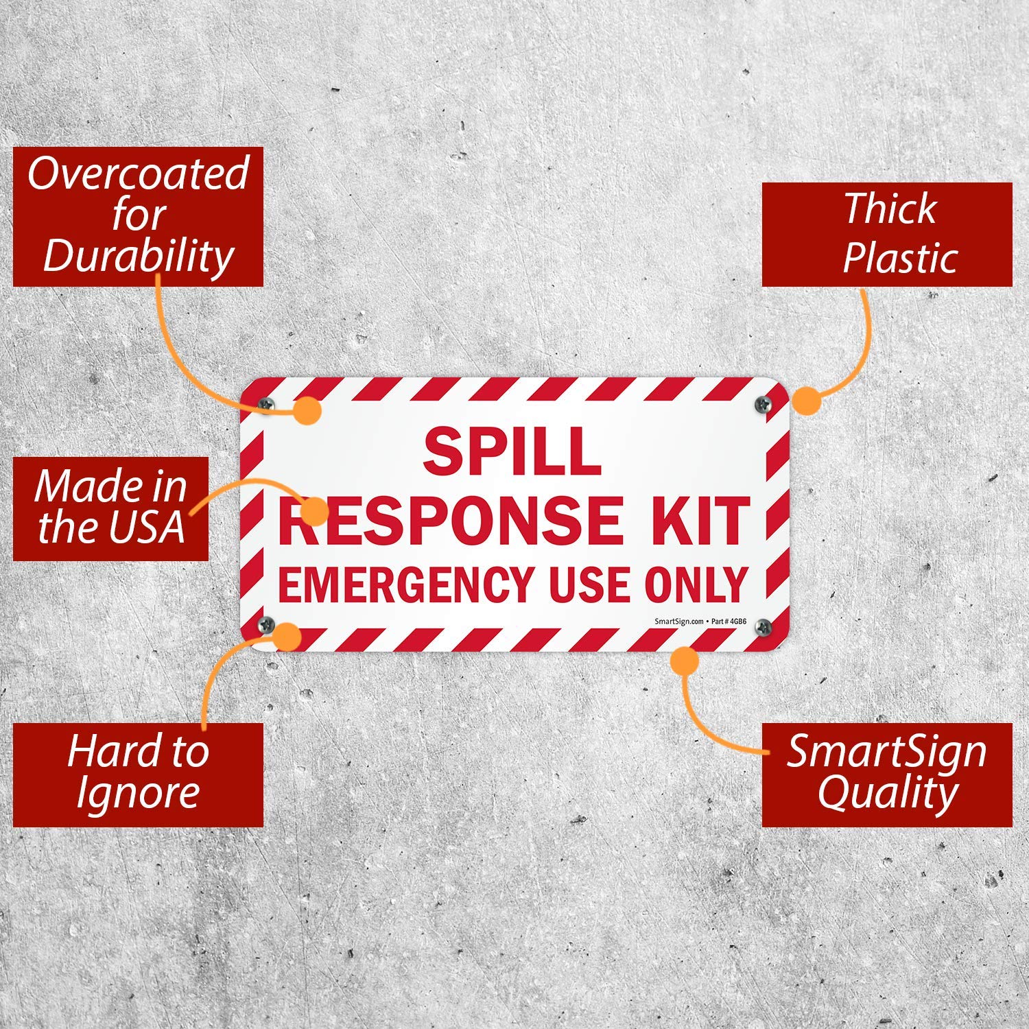 Spill Kit Identification SmartSign Spill Response Kit Sign - 5x10 Inch ...