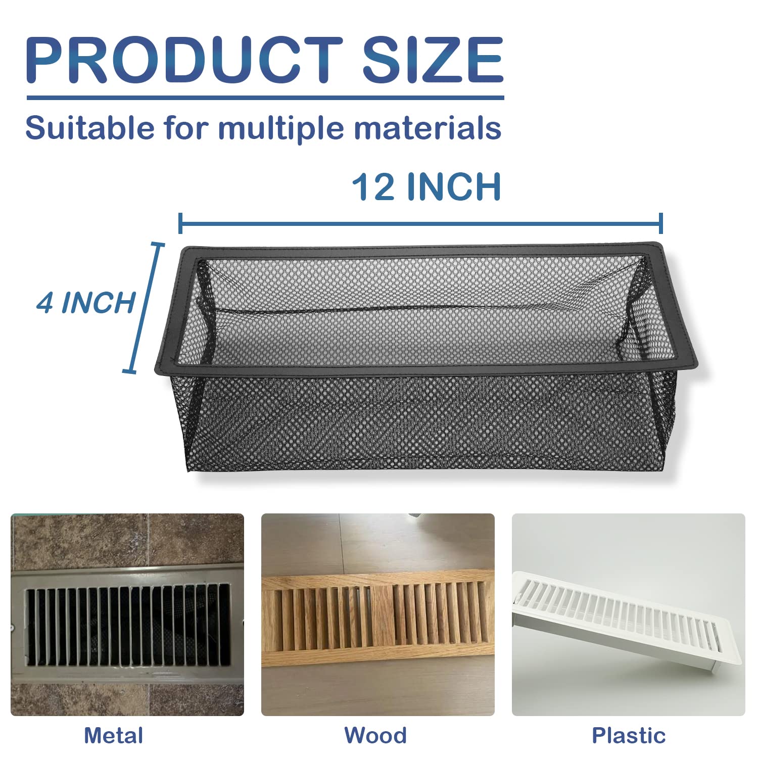 Snapklik.com : Floor Register Trap, Air Vent Filter Mesh Catcher, Vent ...