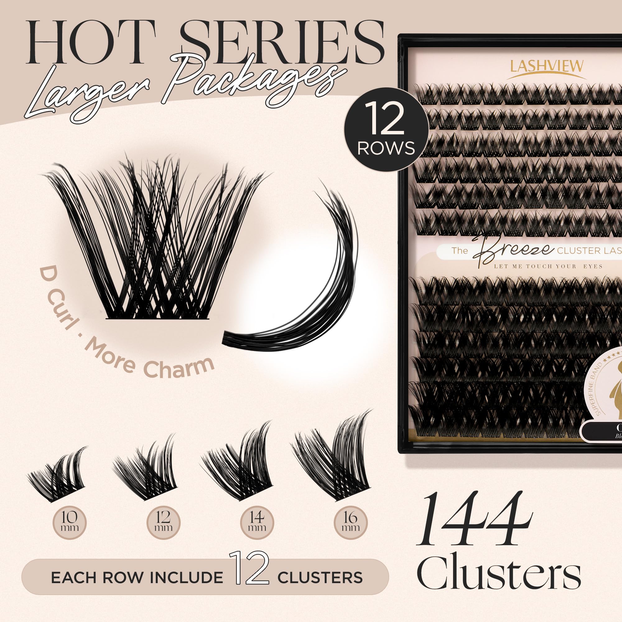 Snapklik.com : LASHVIEW Cluster Lashes DIY Cluster Eyelash Extensions ...