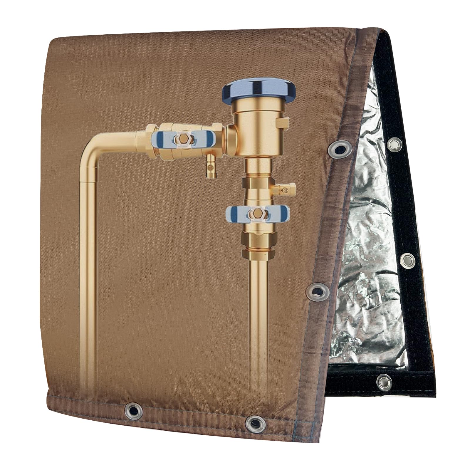 Backflow Preventer Insulated Cover (5˚F) Thick 6-Layer Fabric Pipe ...