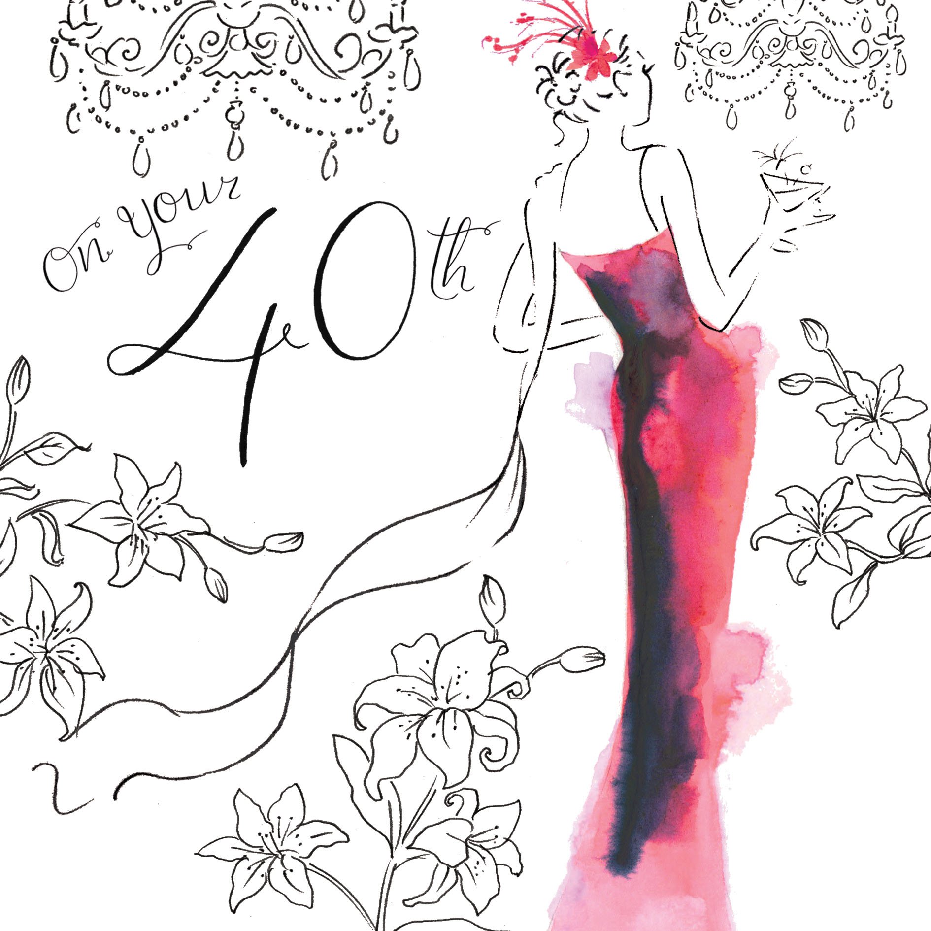 Buy Twizler 40th Birthday Card For Her With Swarovski Crystal Finish buy-twizler-40th-birthday-card-for-her-with-swarovski-crystal-finish