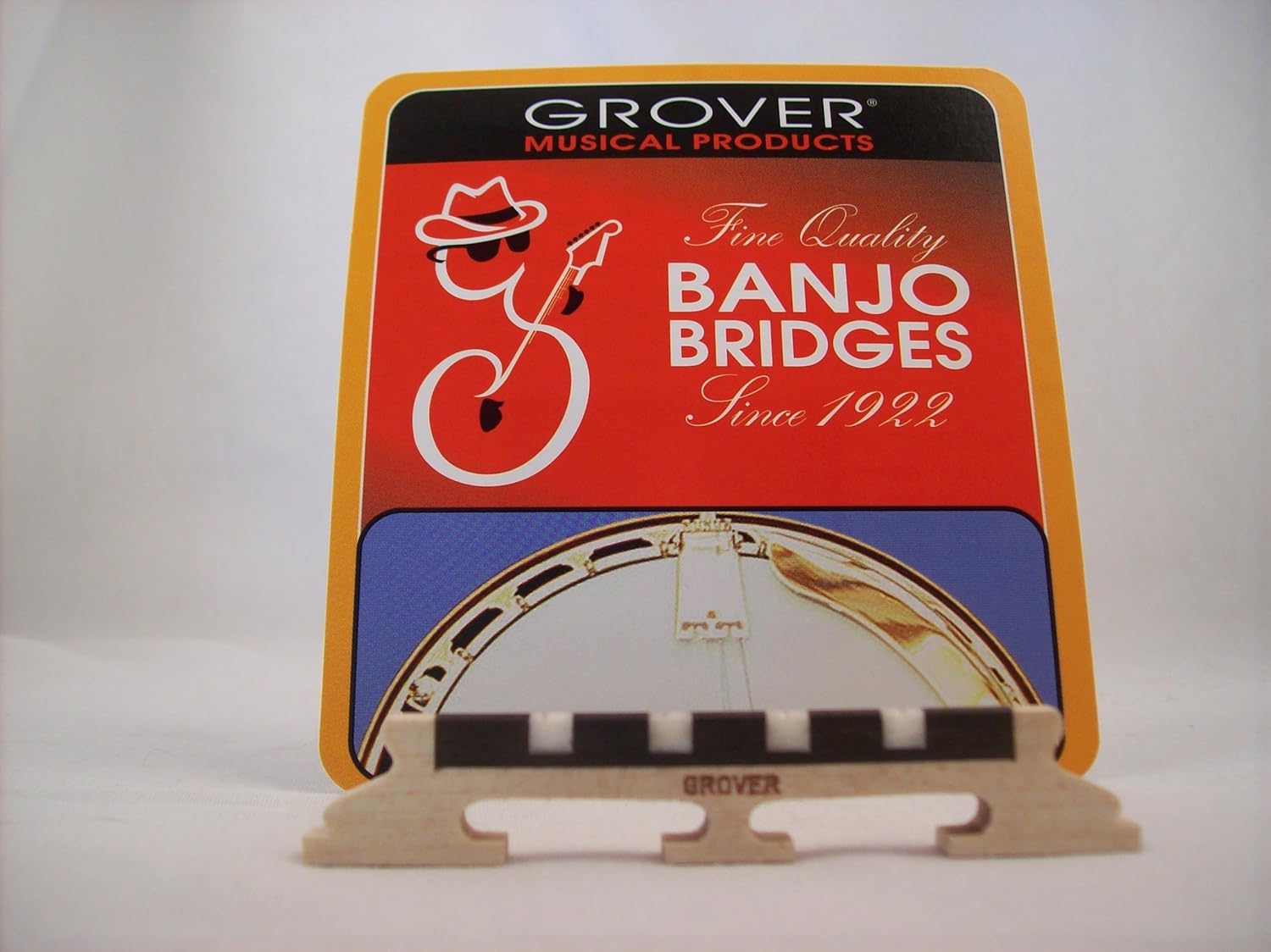 Amazon.com: Grover Acousticraft 1/2" Tenor Banjo Bridge #90 : Musical ...