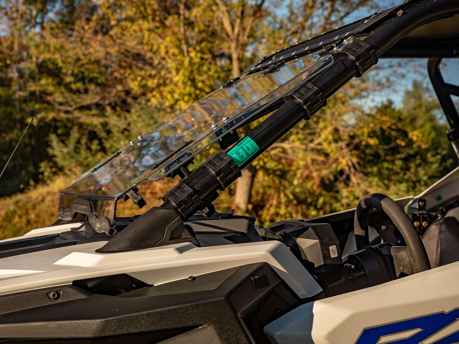 SuperATV Scratch Resistant 1/4" Polycarbonate Flip UTV Windshield for ...