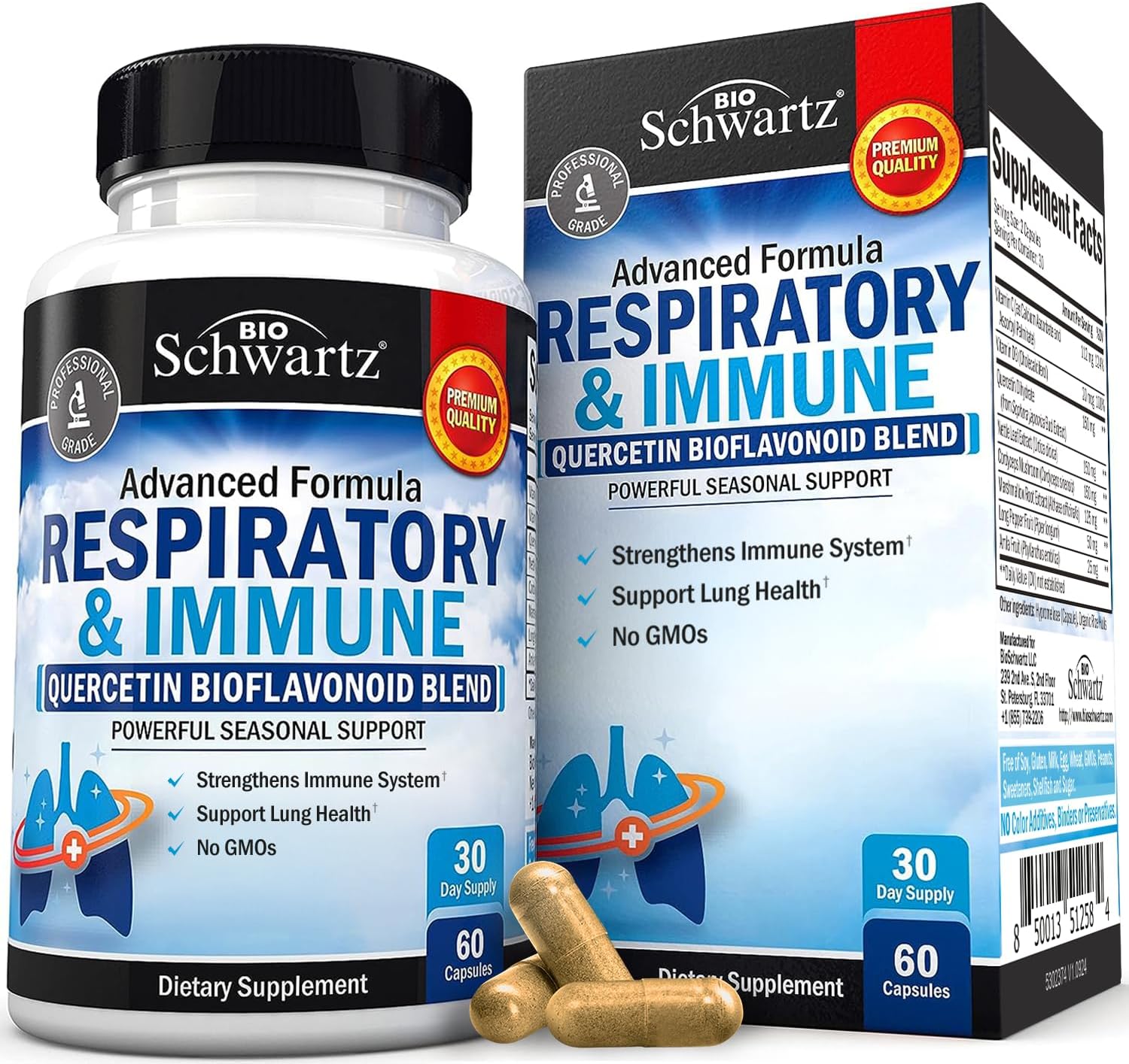 Amazon.com: Healthy Lungs 120 Capsules - Improve Lung Function, Breathe ...