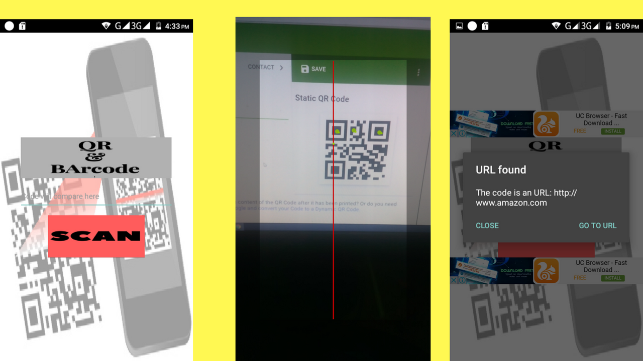 Aplicación QR and Barcode Scanner en Amazon Appstore
