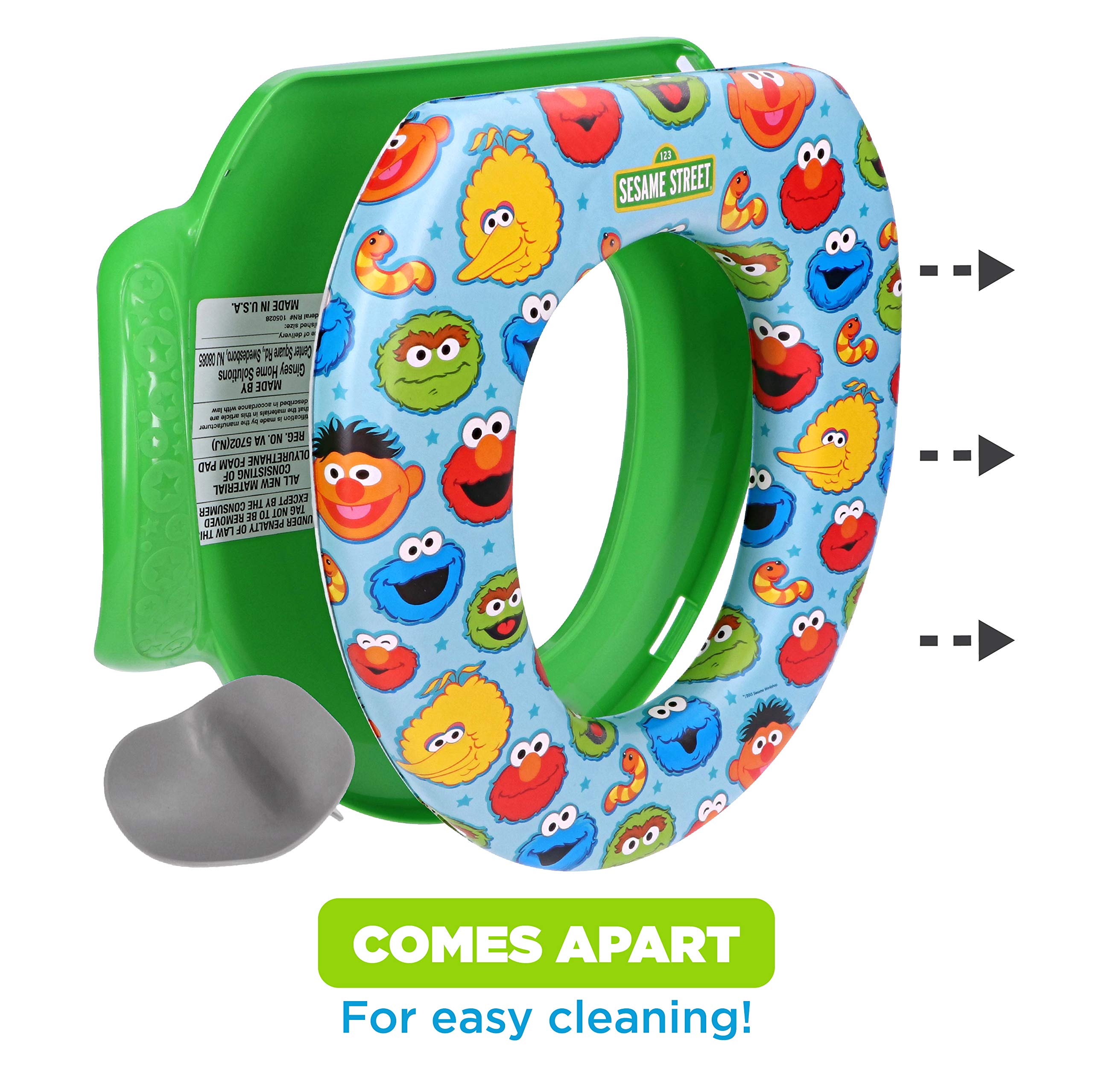 Snapklik.com : Sesame Street "Best Friends" Soft Potty Seat And Potty ...