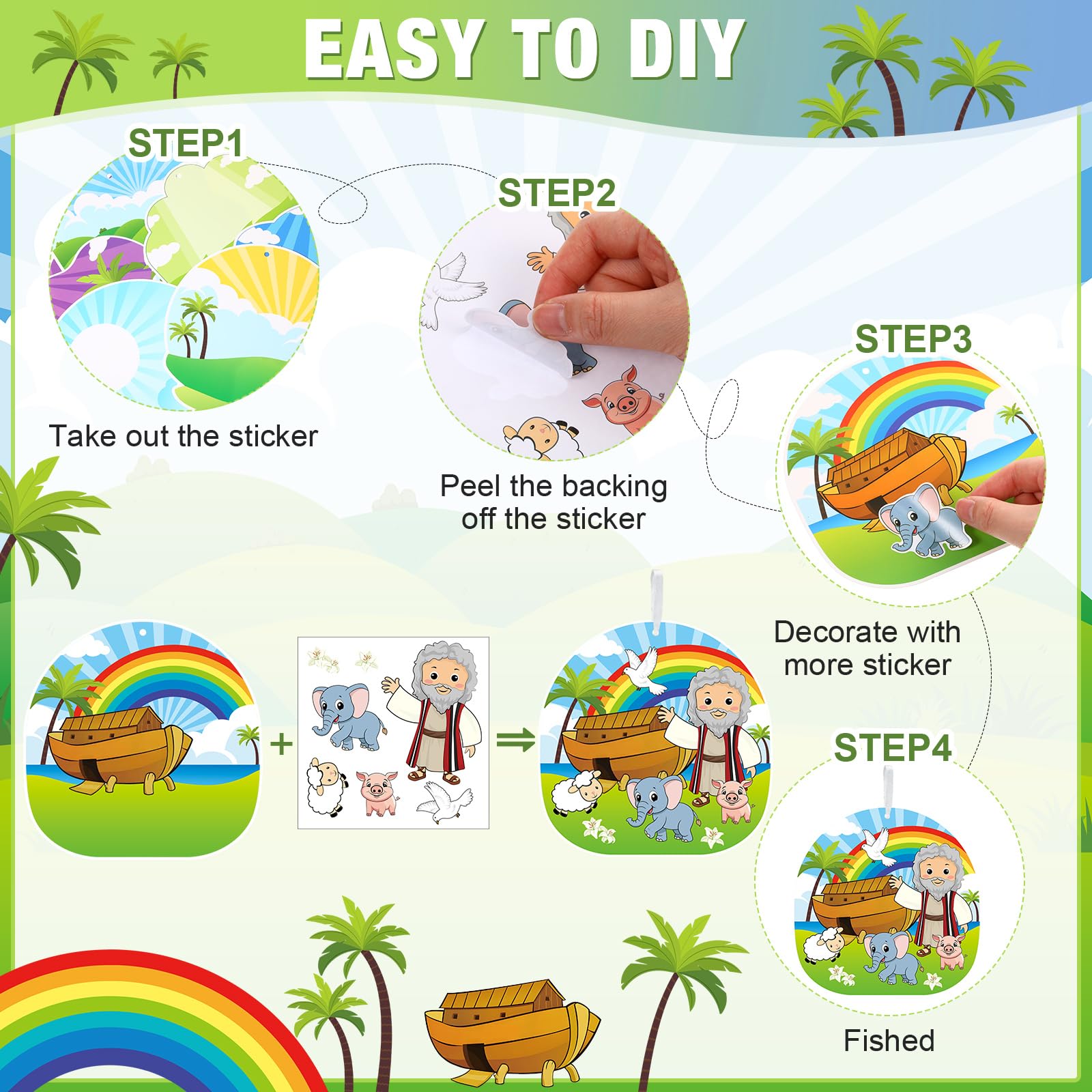 Snapklik.com : Blosssound 32 Sets Religious Jesus Craft Kits For Kids ...