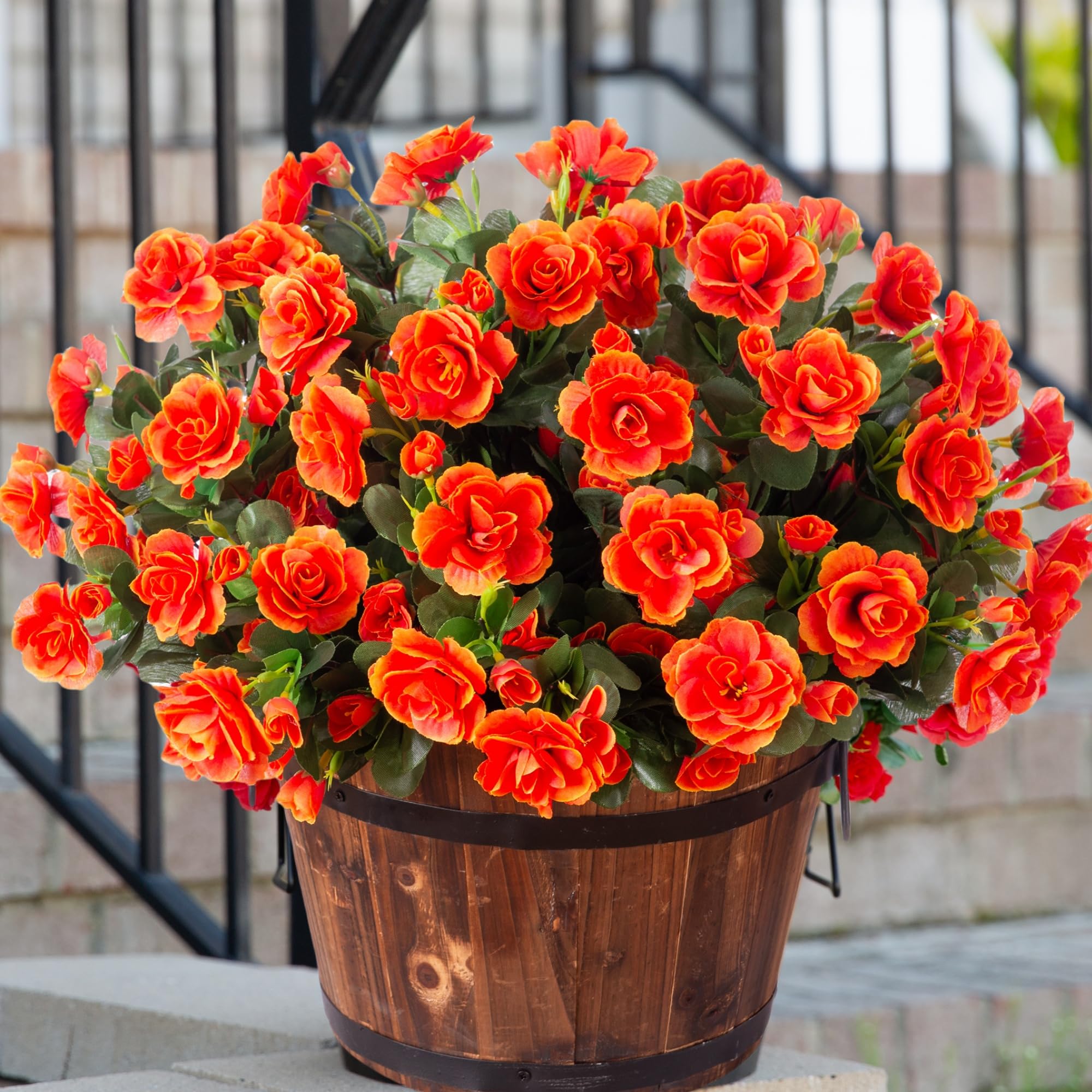 Amazon.com: Ivydale Artificial Faux Fall Flowers Plants for Outdoor ...