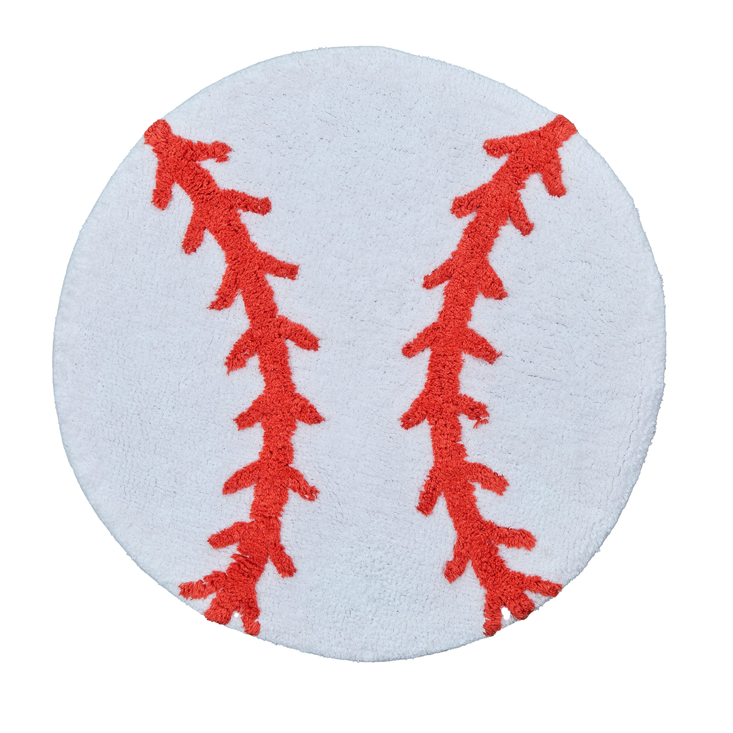 Amazon.com: Hand Tufted Baseball Bedroom or Bathroom Rug - 25 in. Round ...