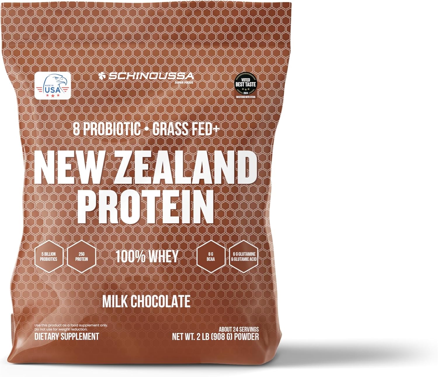 Amazon.com: Schinoussa Probiotic Whey Protein Powder | Chocolate | 2 lb | Grass-Fed | New ...