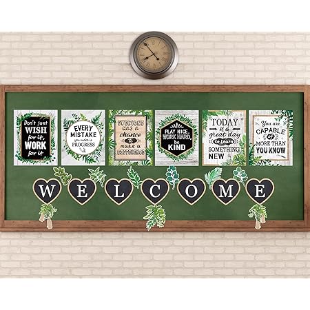 Amazon.com: Kosiz 221 Pcs Classroom Decorations Bulletin Board Decor ...