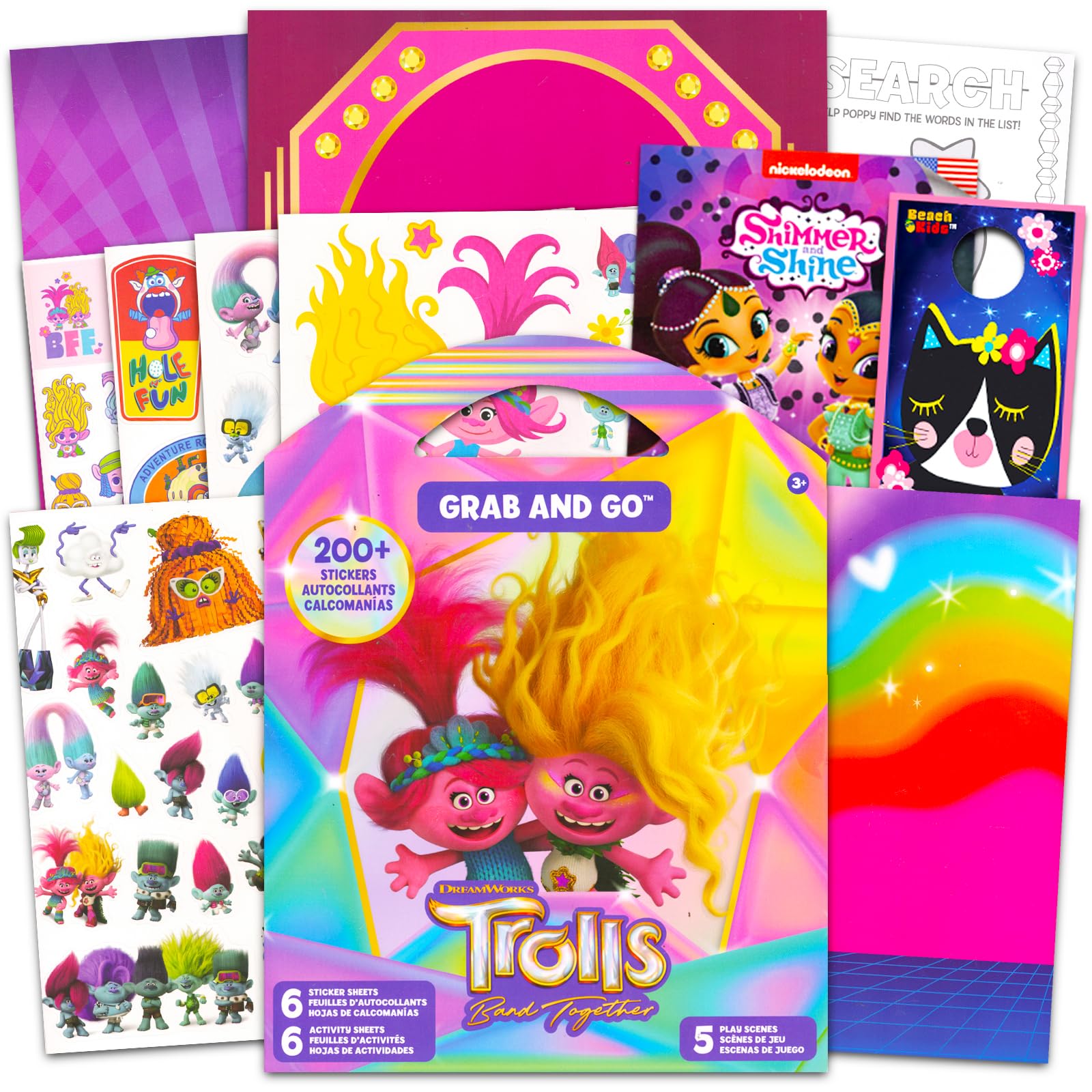 Snapklik.com : Trolls Sticker Activity Book For Girls - Bundle