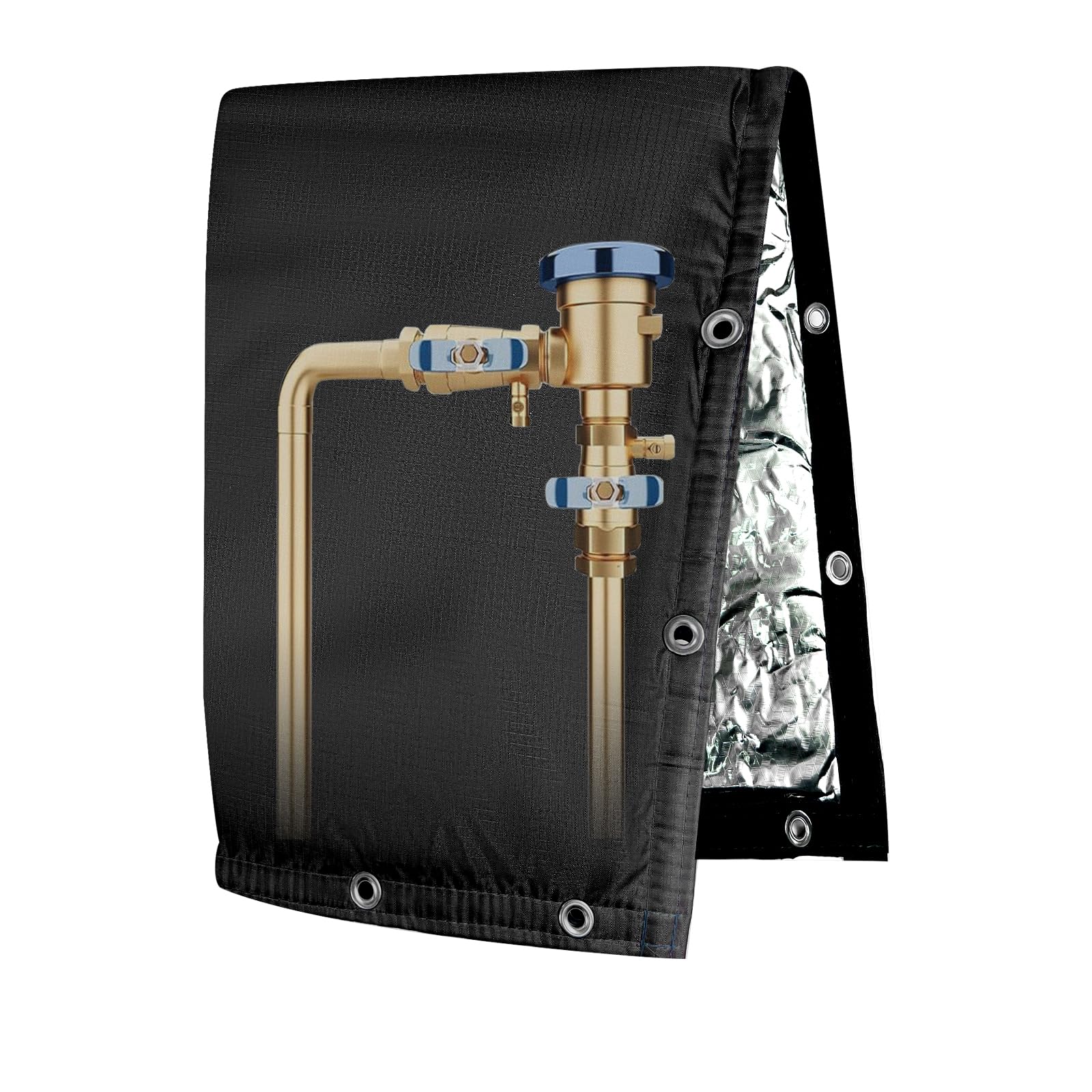 Backflow Preventer Insulated Cover (5˚F) 6-Layer Fabric Pipe Insulation ...