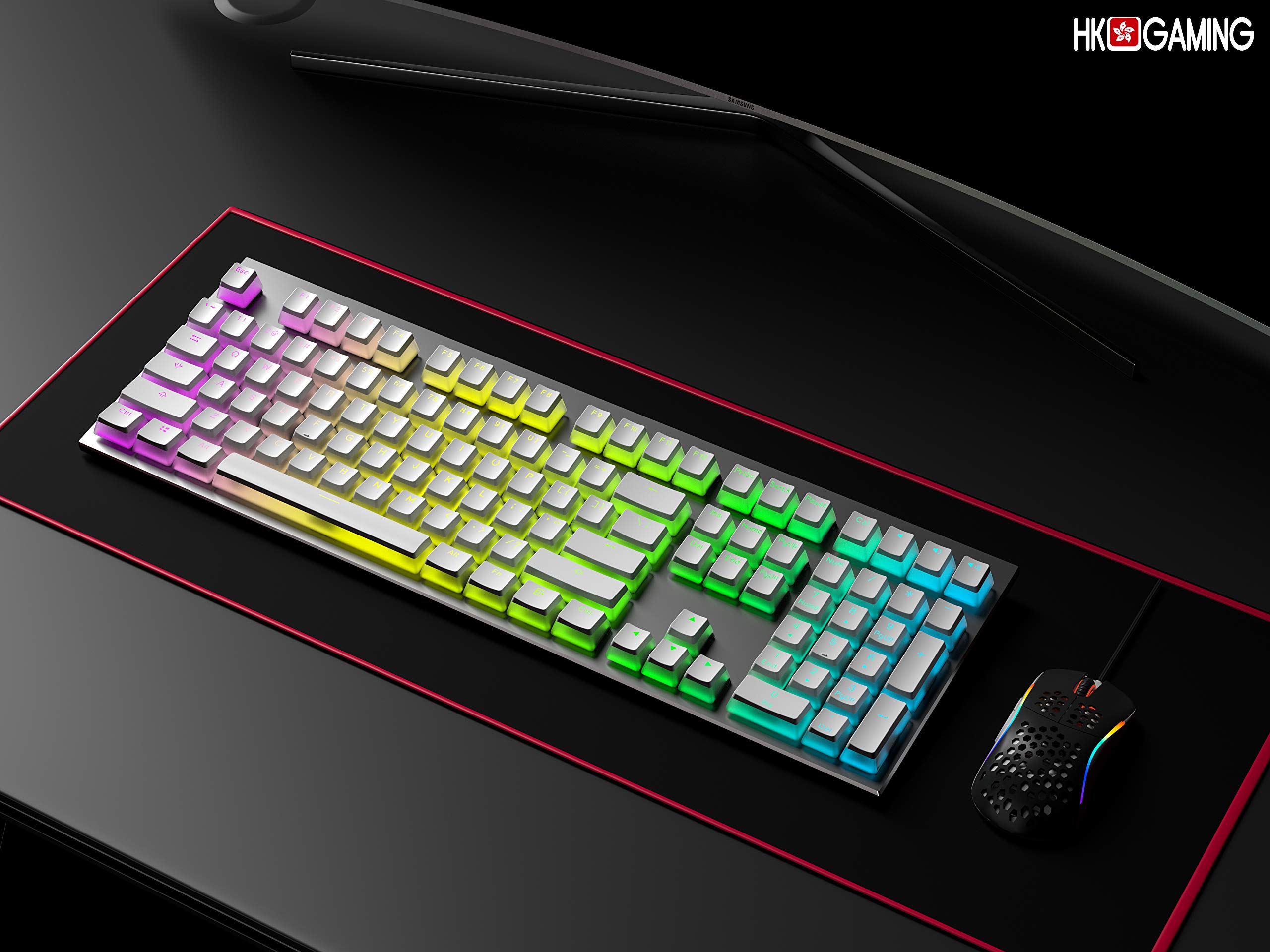 HK Gaming Pudding Keycaps Set | Doubleshot PBT Keycap Set | Full 108 ...