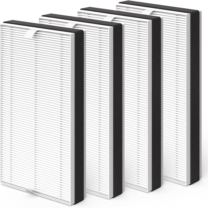 4-pack F1 Replacement Filter Compatible with Filtrete C01 T02 Room Air ...