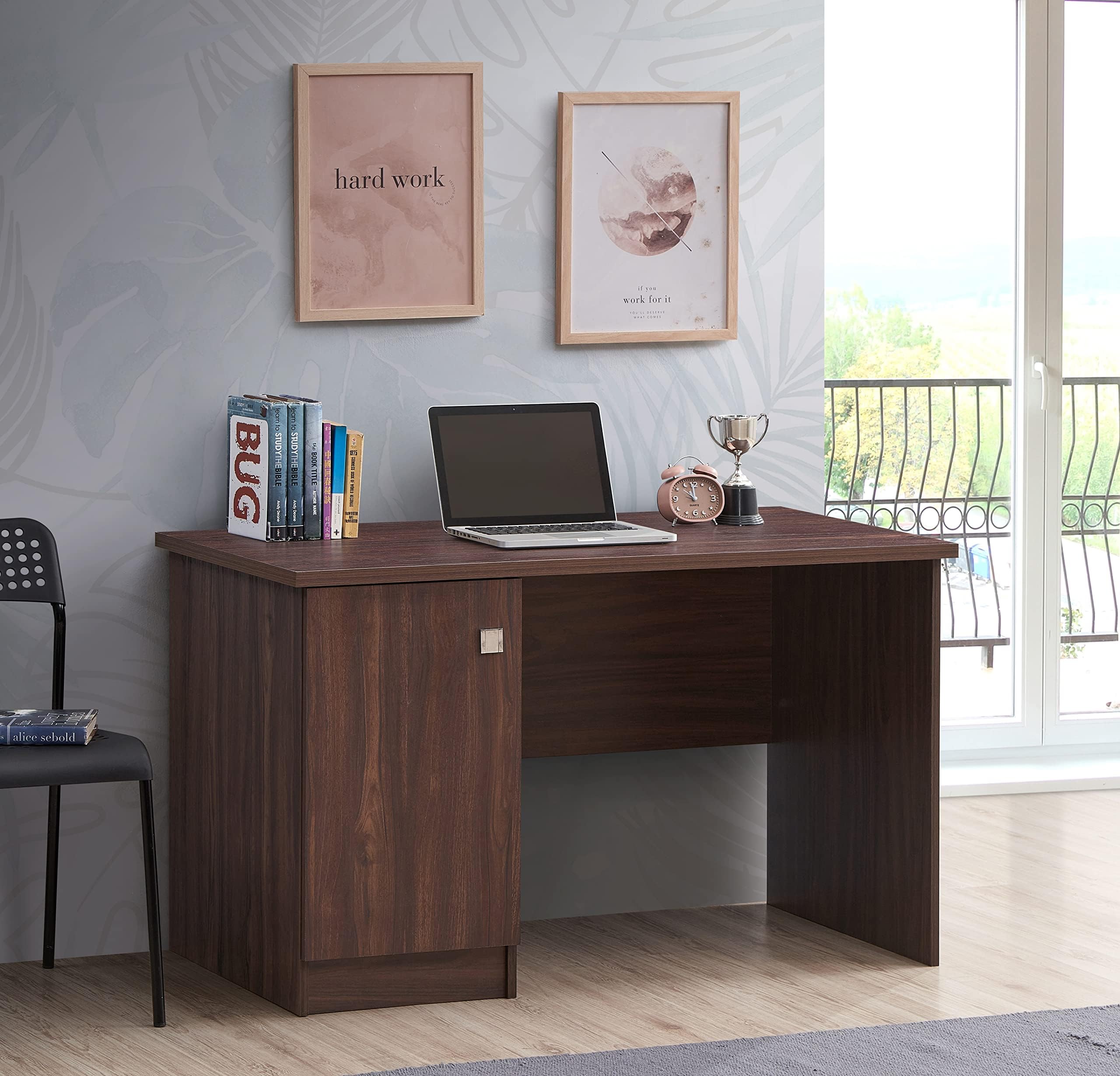 Nilkamal Recardo Engineered Wood Office Desk and Study Table with 4 ...