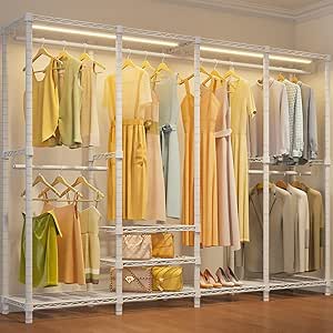 Amazon.com: VIPEK V40L Clothes Rack with Dimmable LED Lights, 3000K ...