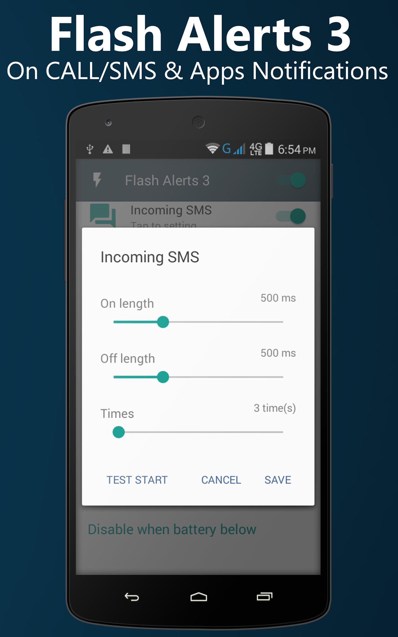 Flash Alerts 3 on Call and SMS - App on Amazon Appstore