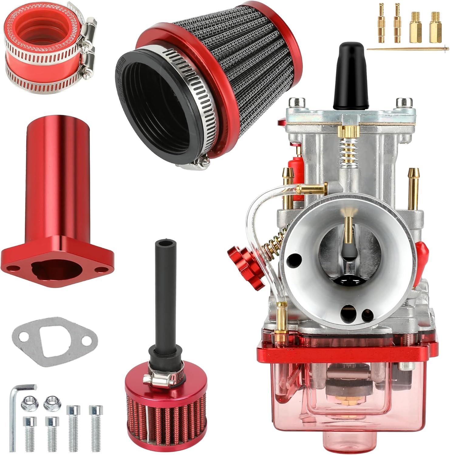 Amazon.com: GREHUA PWK 24mm Carburetor Kit for Predator 212 196cc 224cc Non Hemi Coleman CT200U ...