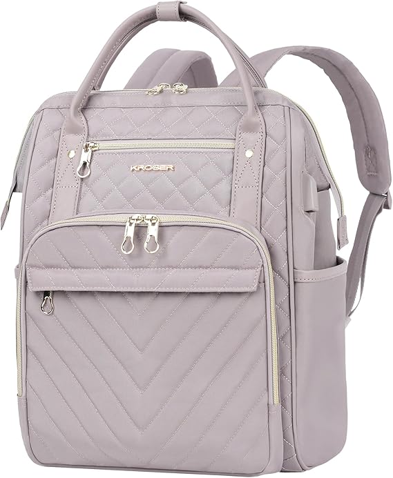 Amazon.com: KROSER Laptop Backpack 17" Stylish Backpack Water Repellent ...