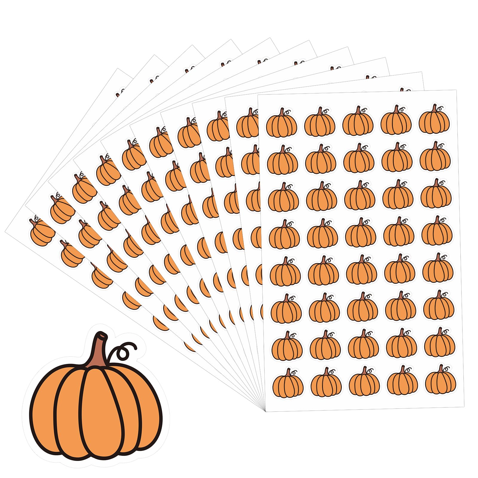 Snapklik.com : Pumpkin Stickers For Kid Adult - 480Pcs Happy Halloween ...