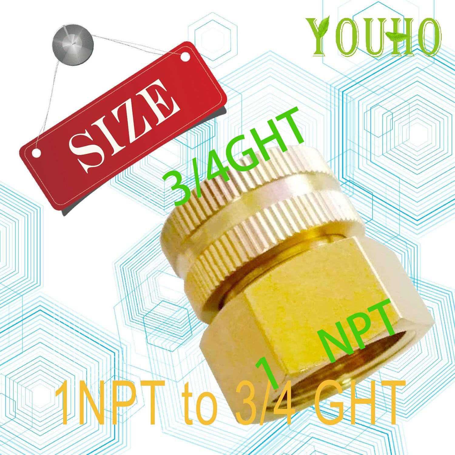 Snapklik.com : YOUHO Garden Hose Adapter Connector Heavy-Duty