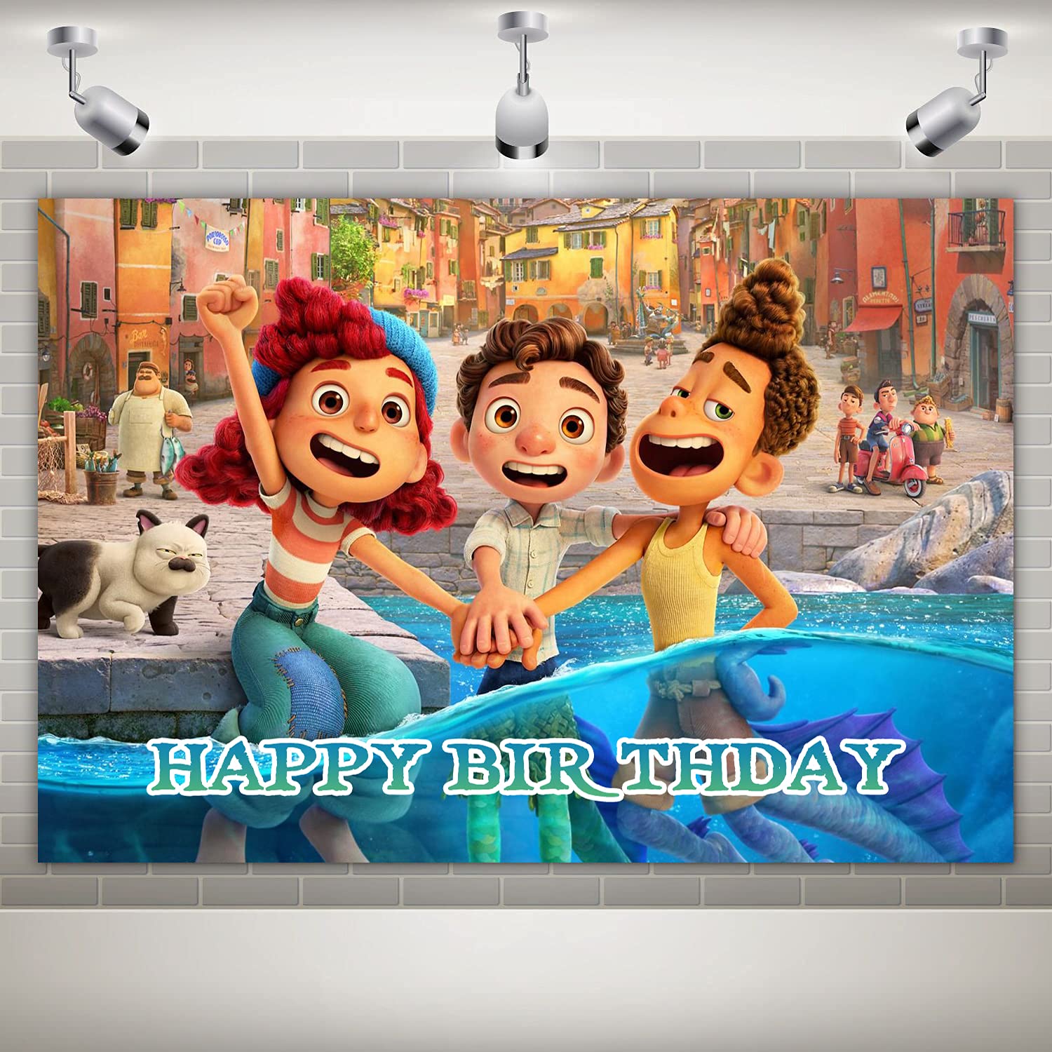 Buy Heidaman Luca Birthday Backdrop,Luca Birthday Party Supplies,Luca ...