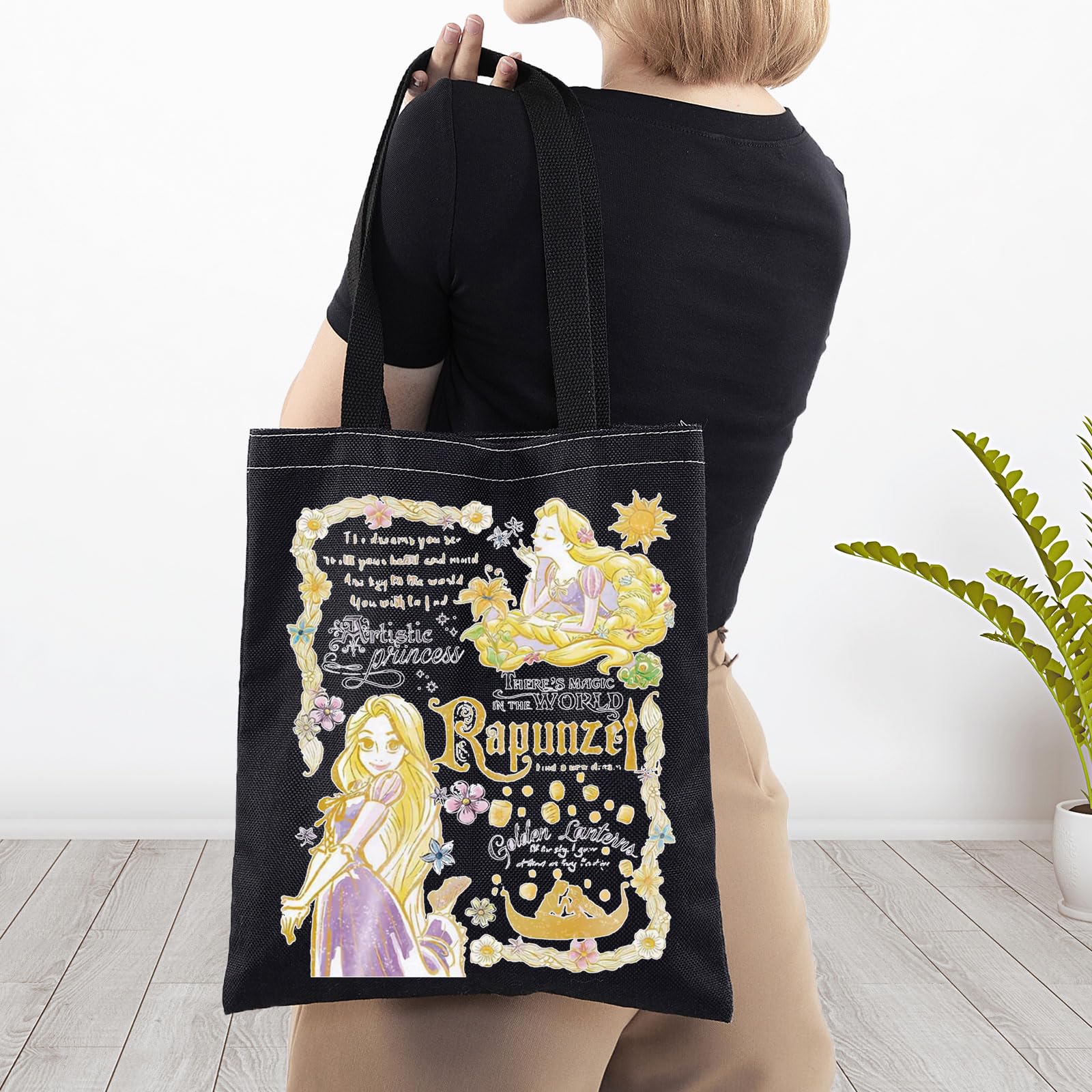 Snapklik.com : BWWKTOP Princess Rapunzel Tote Bag Tangled Lover Gifts ...
