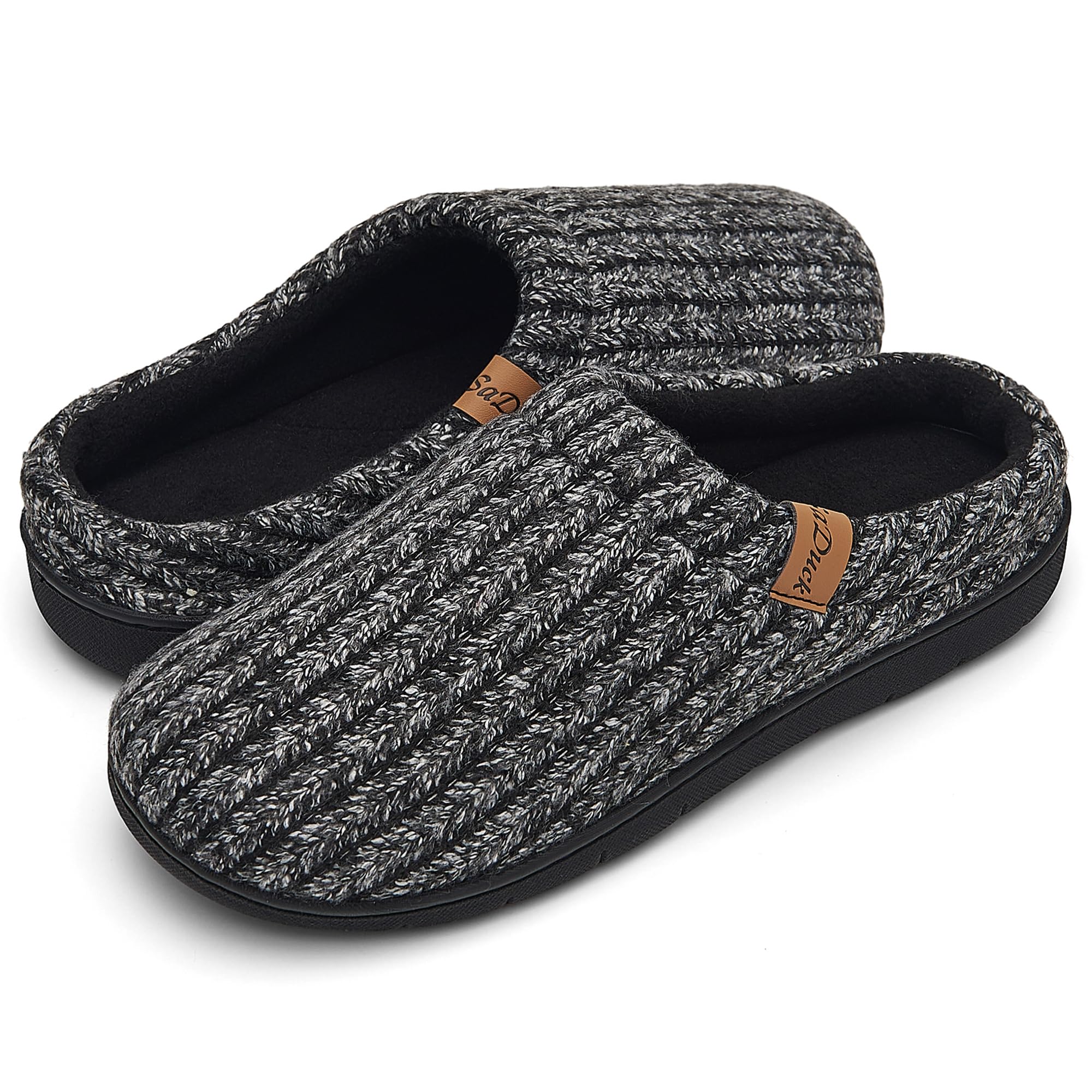 Amazon.com | SaDuck Mens Slippers with Memory Foam, Cozy Arch Support ...