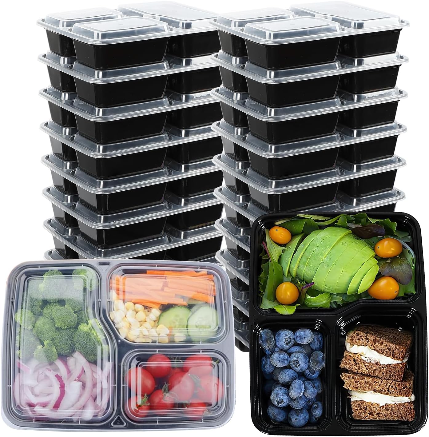 Contenedores para Alimentos Desechables, 36oz Contenedores de ...